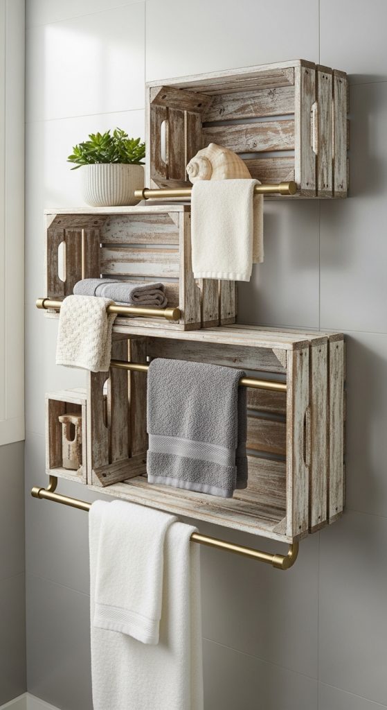10 DIY Bathroom Towel Rack Ideas - ALESTER LOJIC