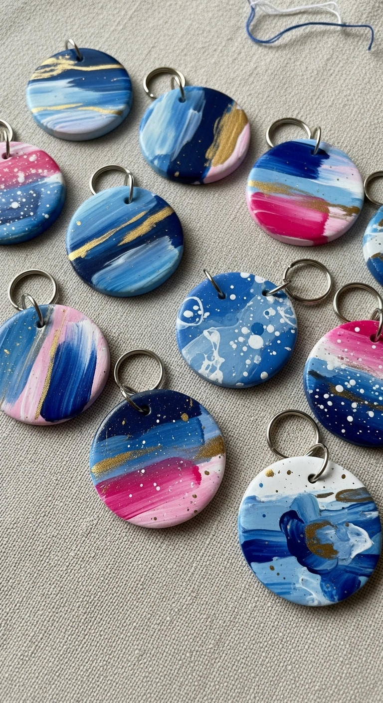 10 Air-Dry Clay Keychain Ideas - ALESTER LOJIC