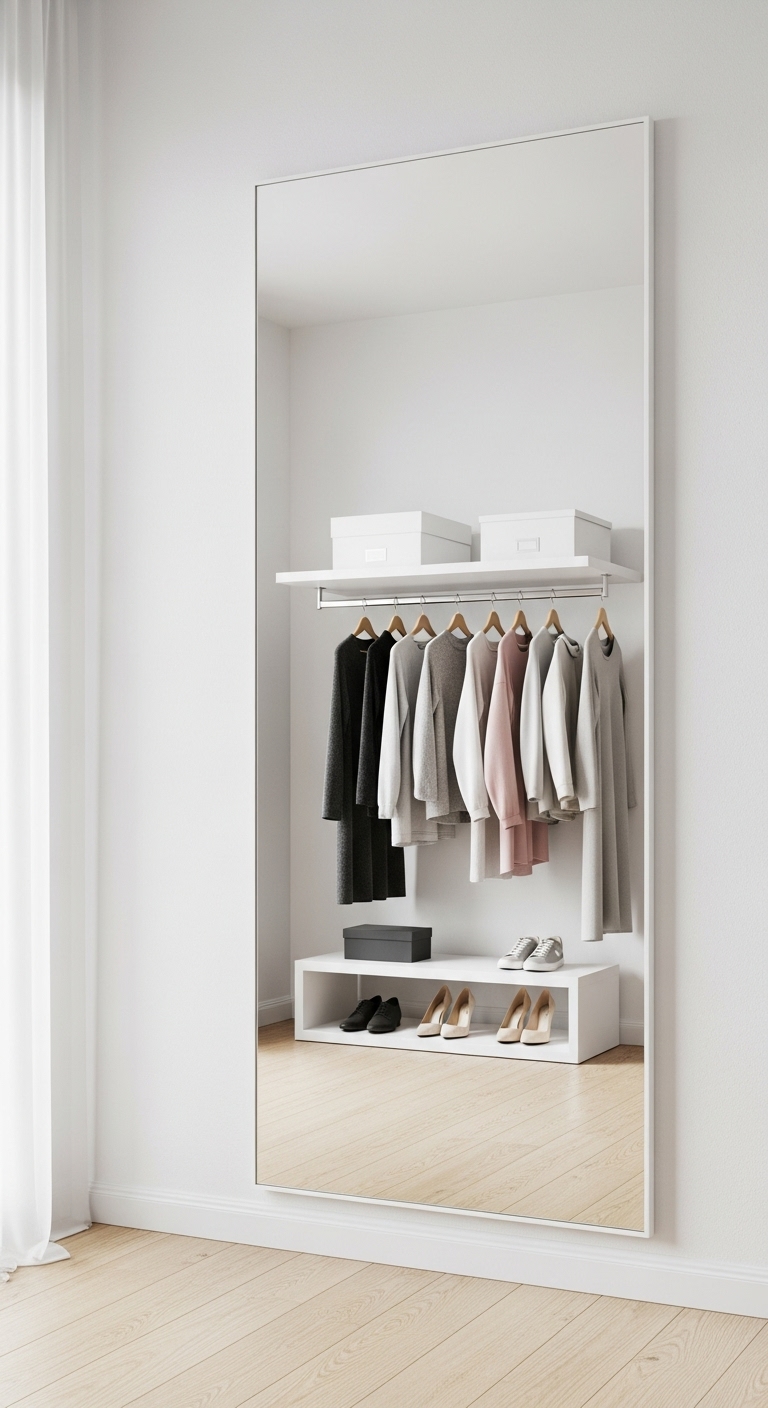 10 Dressing Room Closet Walk-In Wardrobe Mirror Ideas - ALESTER LOJIC