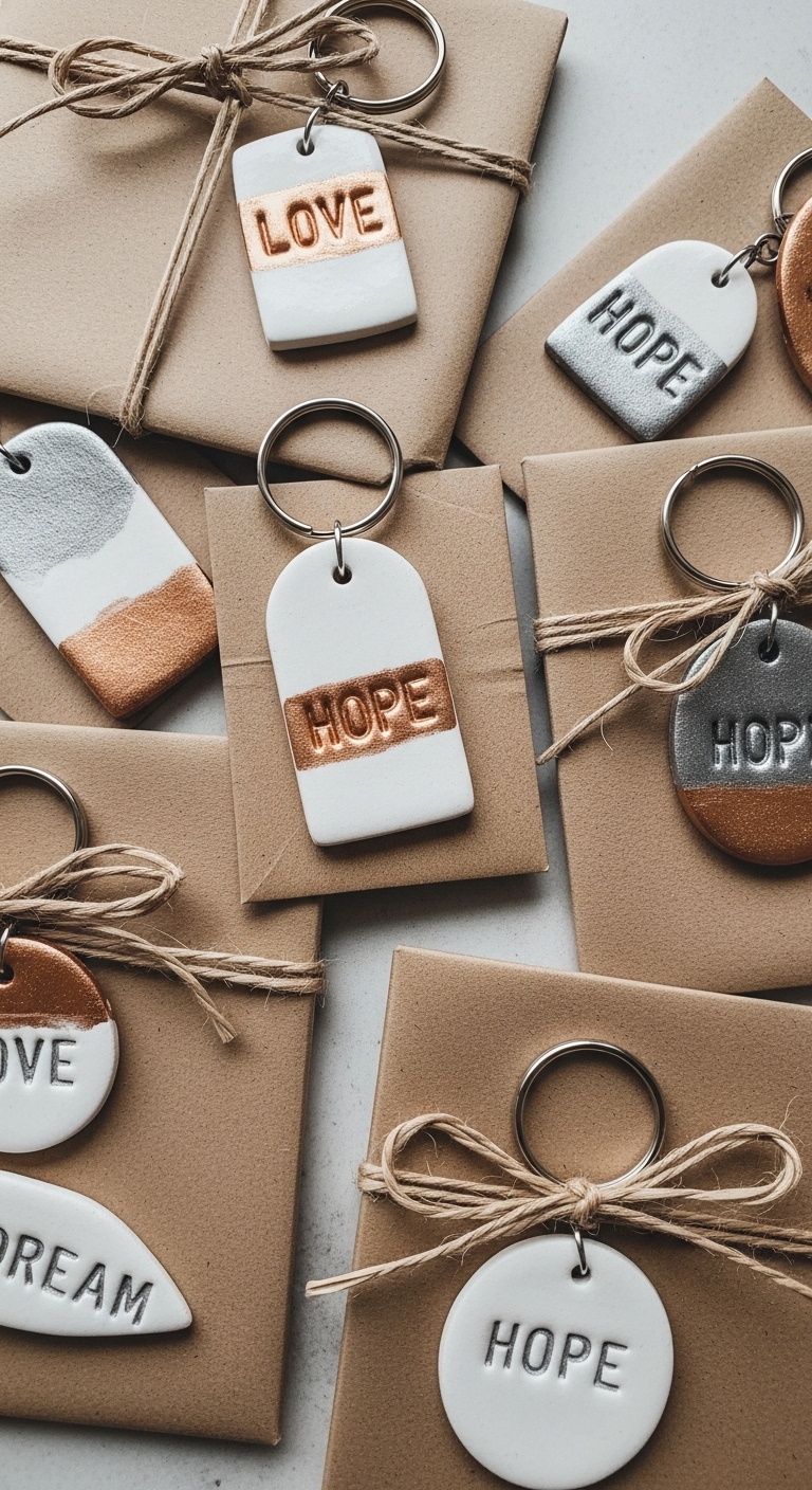 10 Air-Dry Clay Keychain Ideas - ALESTER LOJIC