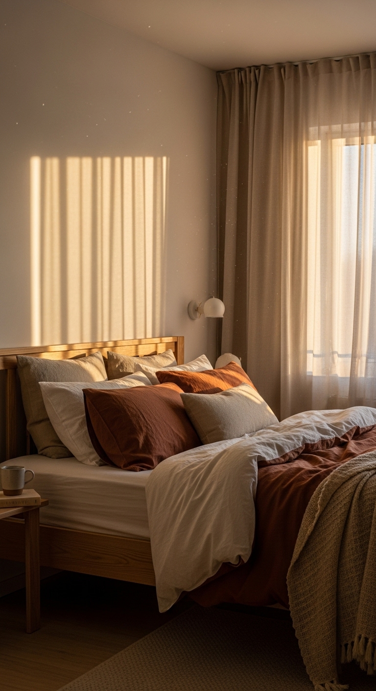 10 Warm Cozy Bedroom Inspiration Ideas - ALESTER LOJIC