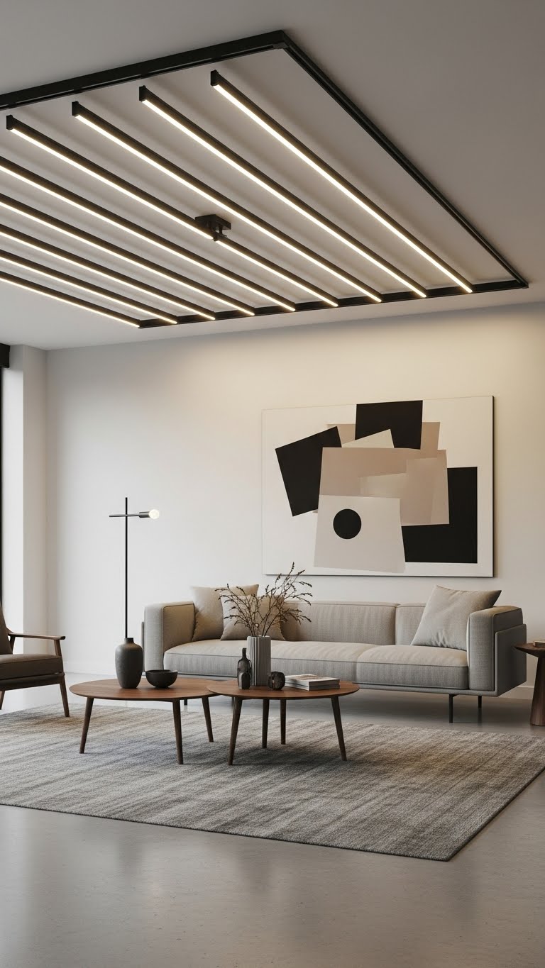 10 Magnetic Ceiling Lighting Ideas for Living Rooms - ALESTER LOJIC