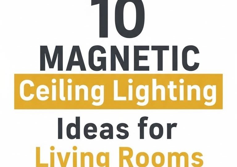 10 Magnetic Ceiling Lighting Ideas for Living Rooms - ALESTER LOJIC