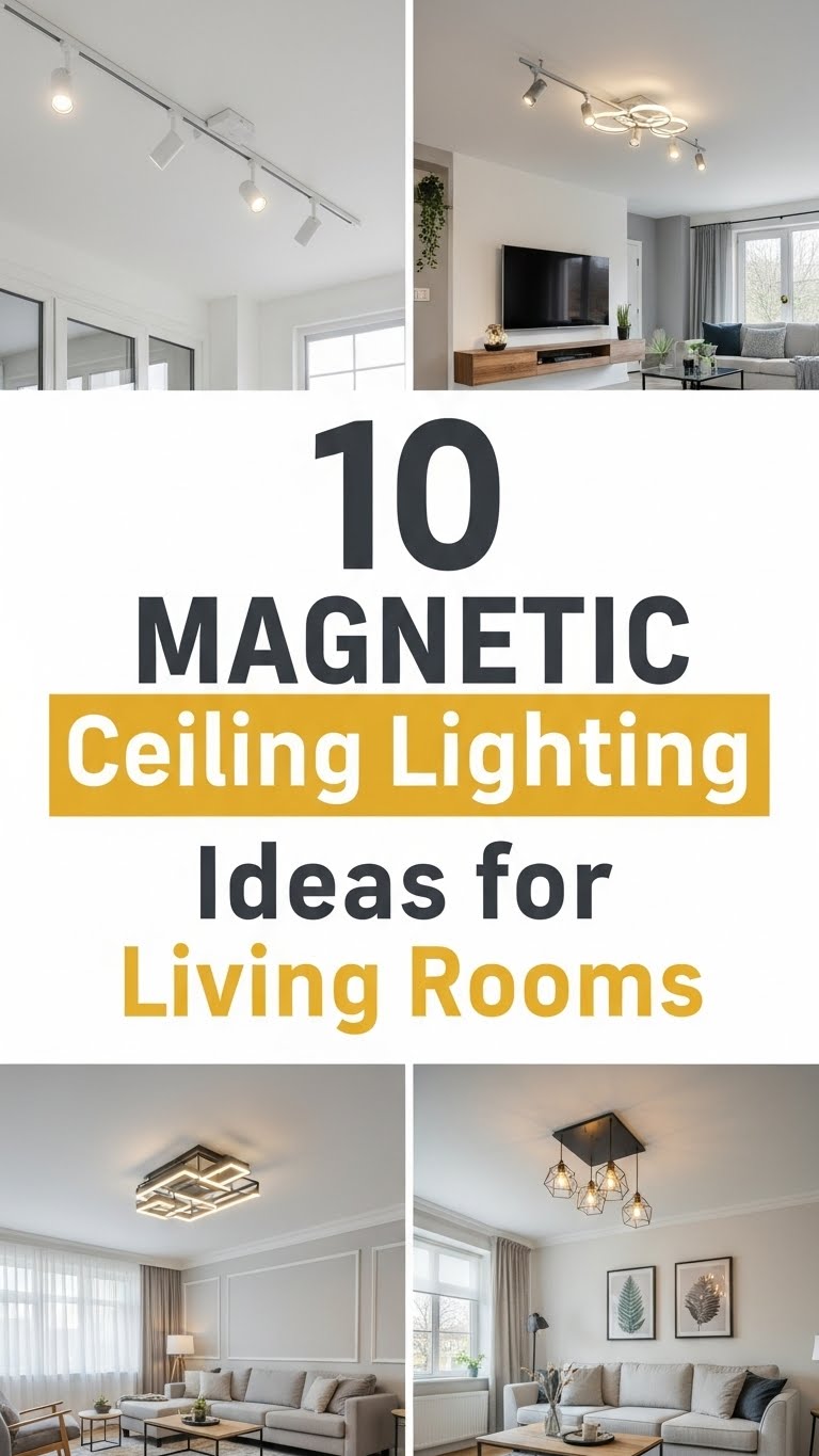 10 Magnetic Ceiling Lighting Ideas for Living Rooms - ALESTER LOJIC