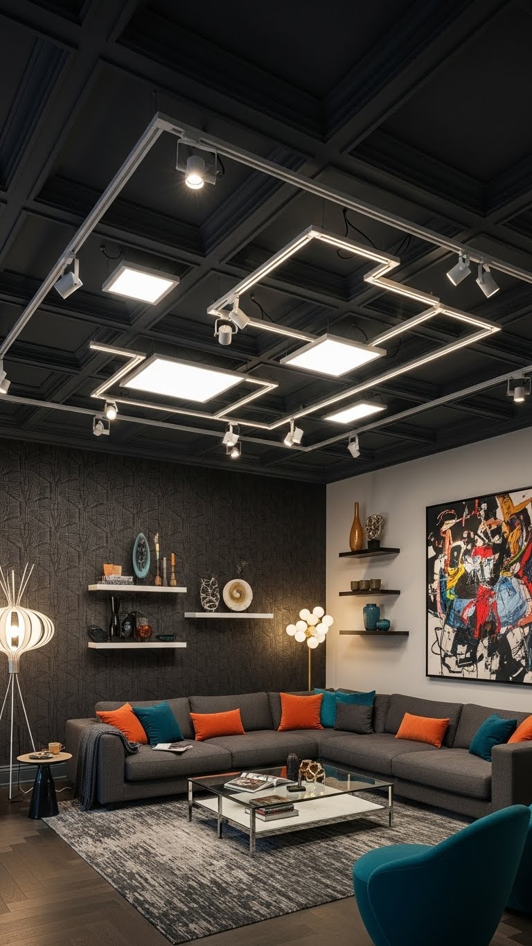 10 Magnetic Ceiling Lighting Ideas for Living Rooms - ALESTER LOJIC